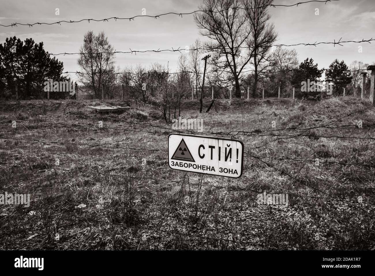 Ukraine. Chernobyl Exclusion Zone near Chernobyl nuclear power plant ...