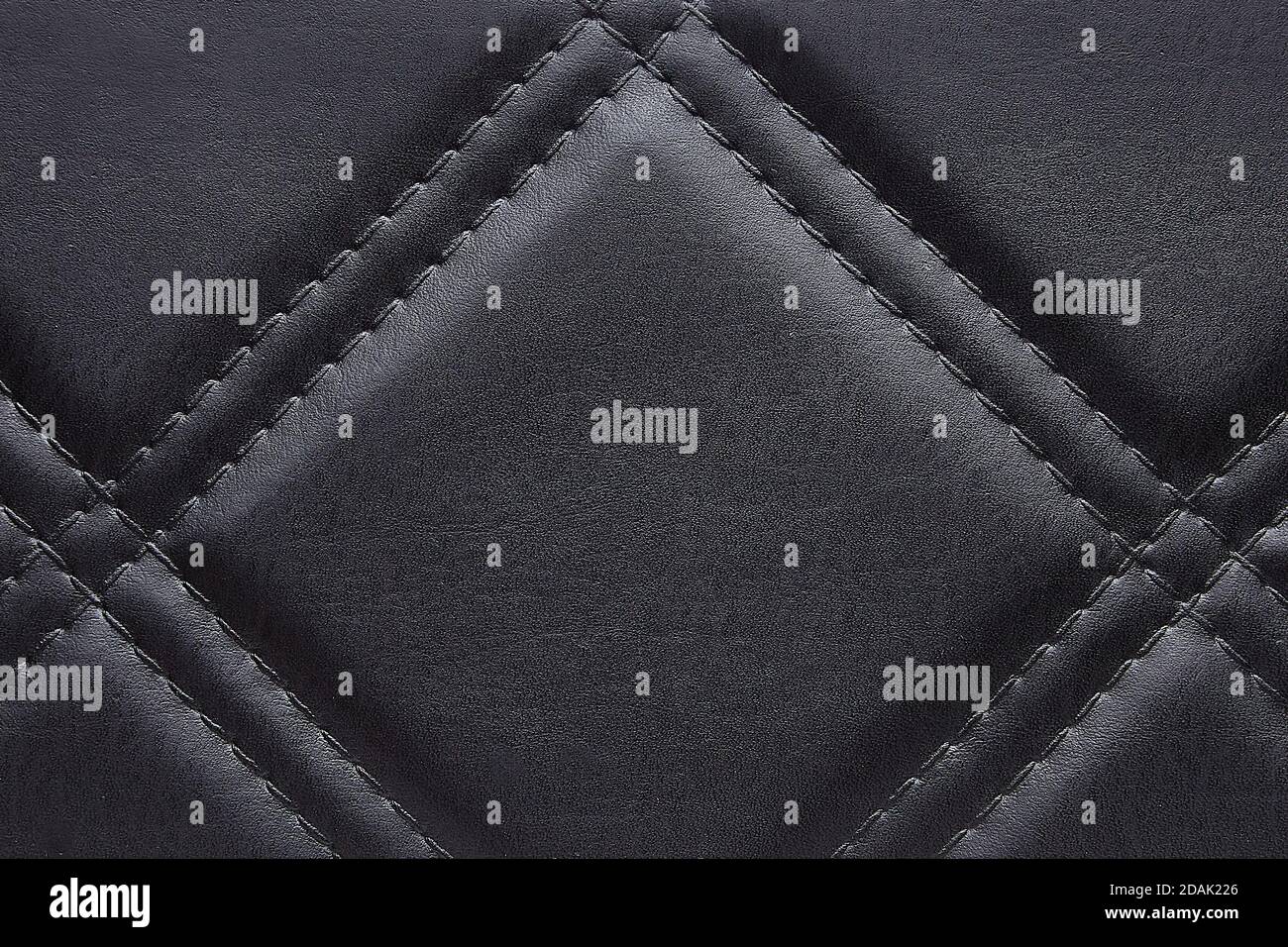 Leather grid black large rhombus texture background for decor Stock ...