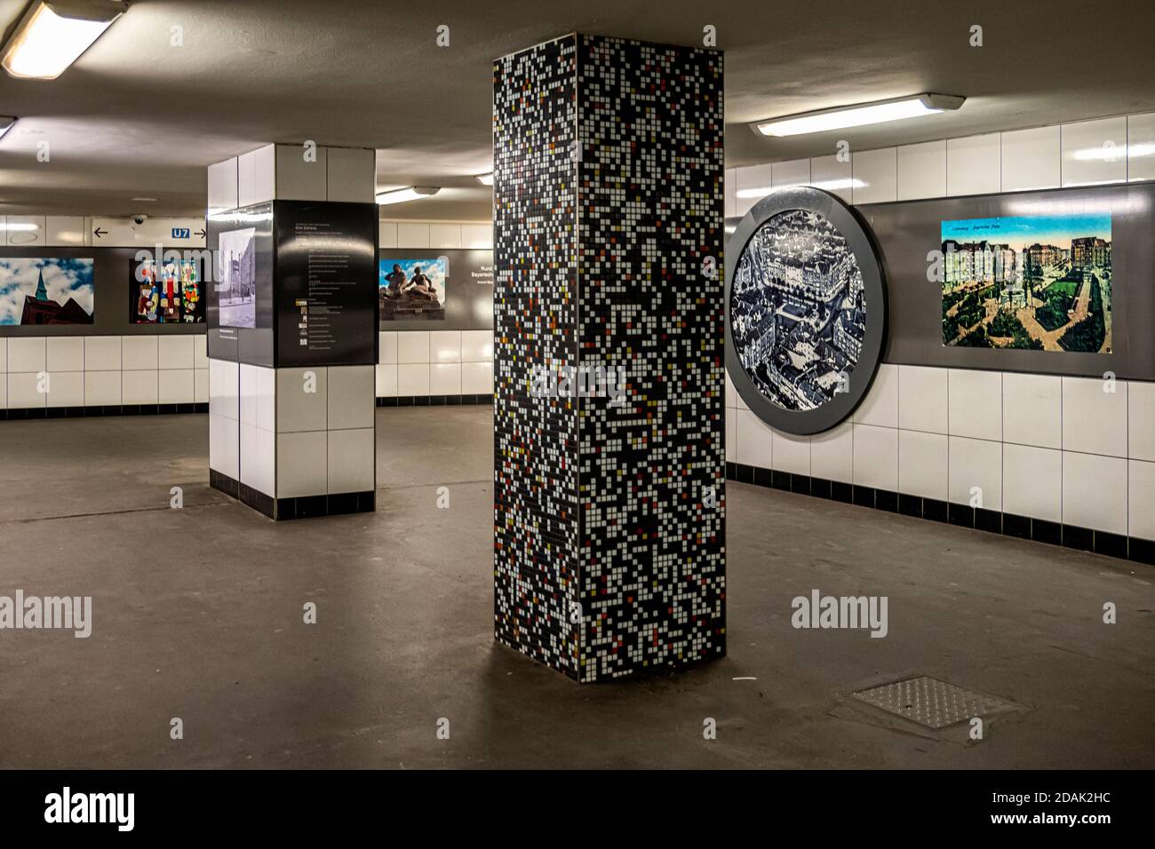 Bayerischer Platz U-Bahn railway station interior in Berlin Schöneberg ...