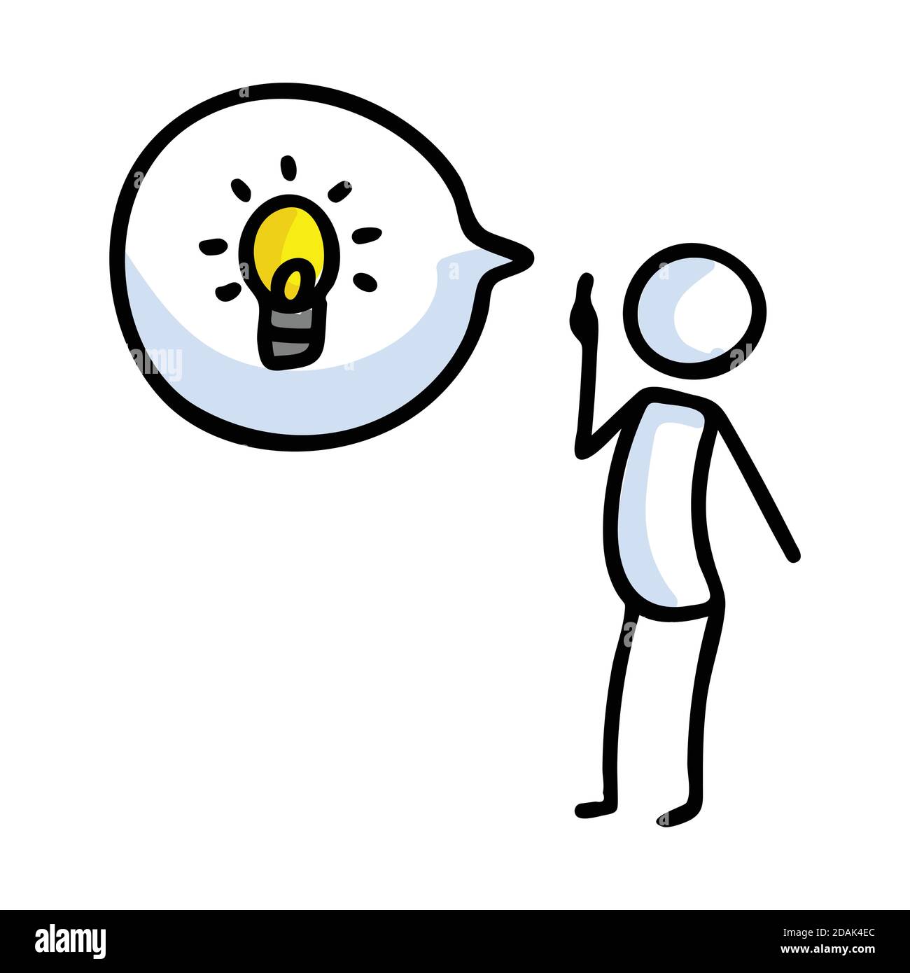 Stick Person Thinking Clip Art