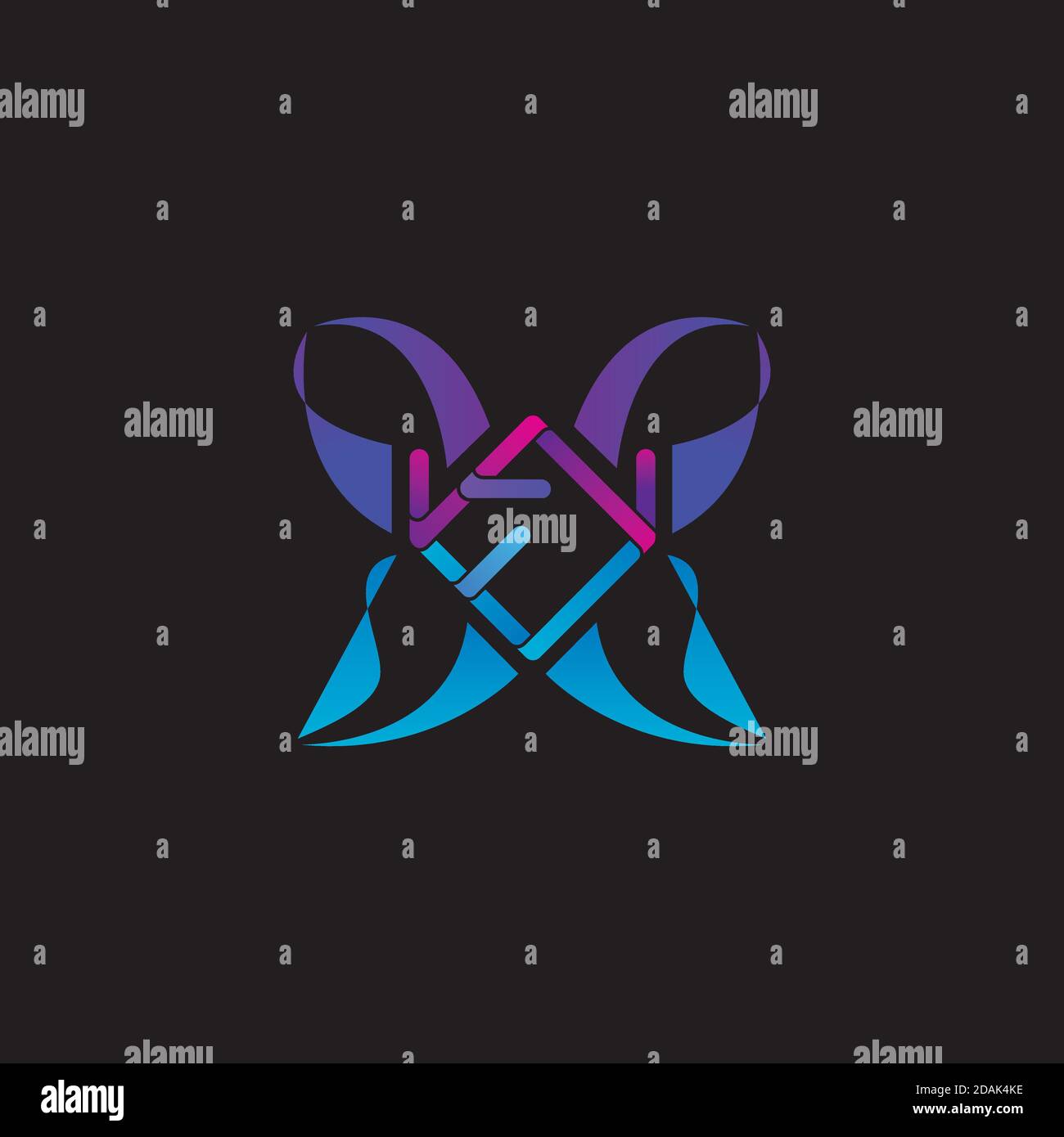 Geometric butterfly logo hi-res stock photography and images - Alamy