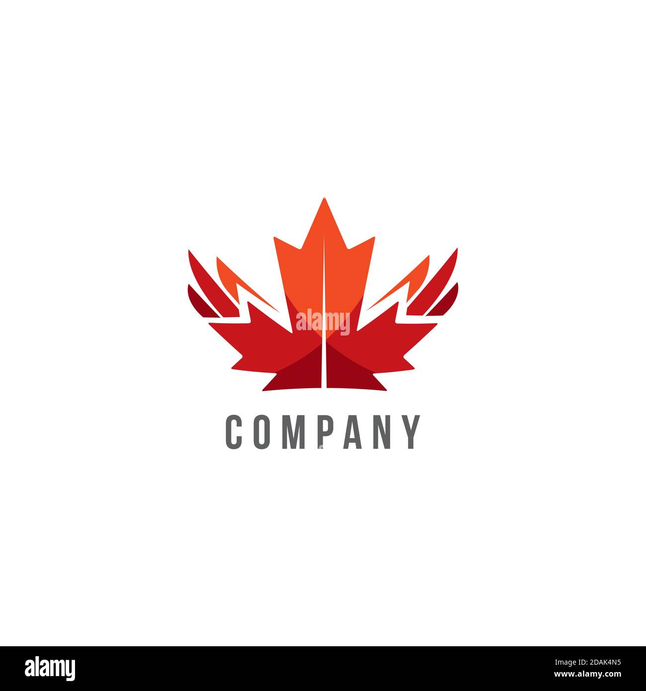 Maple leaf road logo. Maple leaf emblem vector. Canada sign logo Stock ...