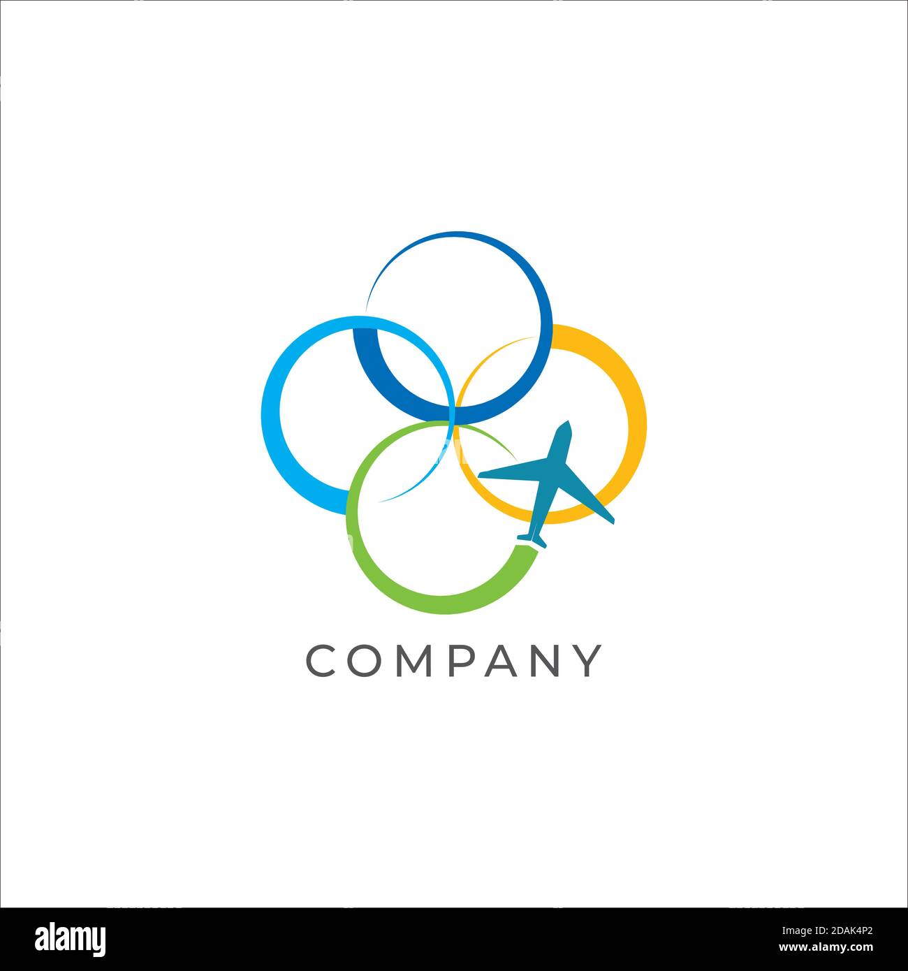 Fly vector logo. Airplane vector logo. Airplane icon. Airplane emblem ...