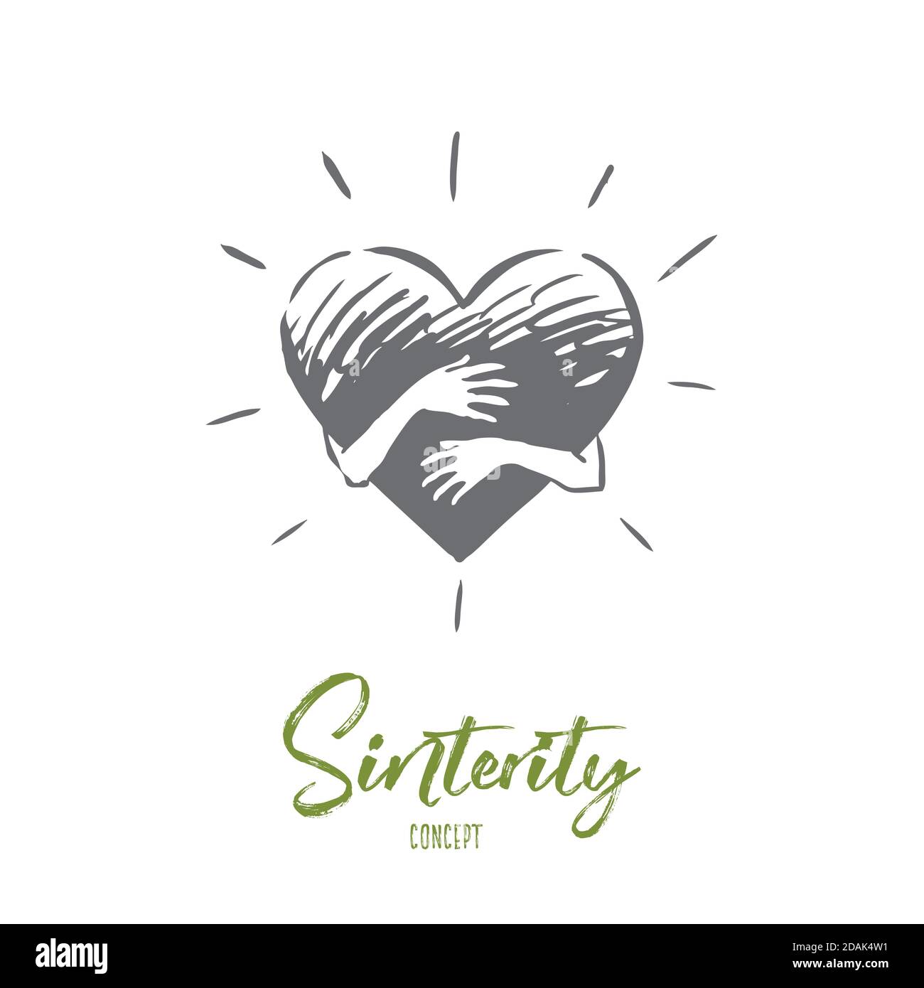 Sign of sincerity Stock Vector Images - Alamy