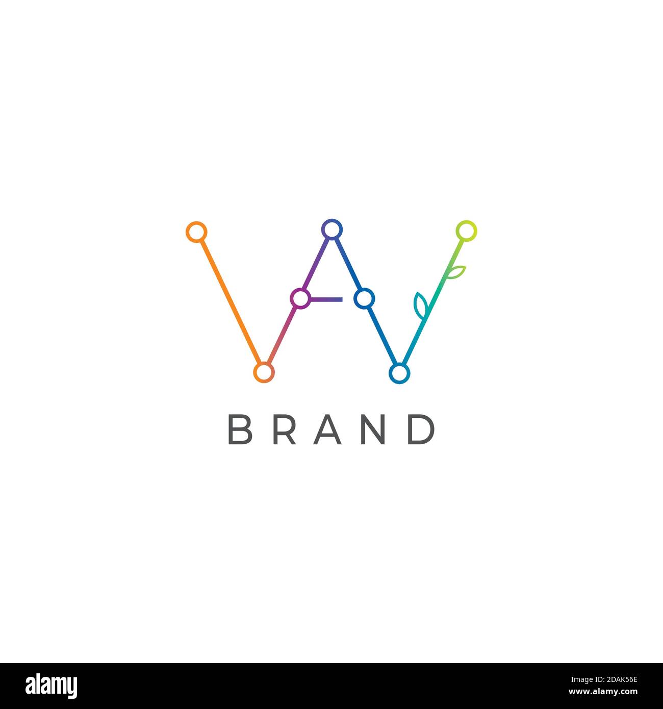 W technology vector logo. W letter emblem Stock Vector Image & Art - Alamy