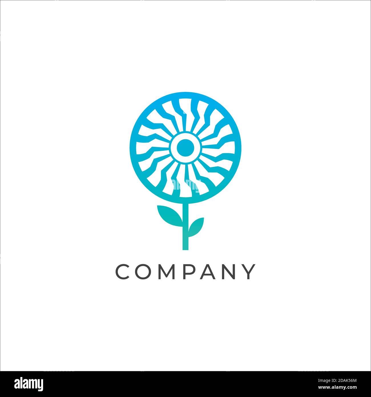 Flower geometric vector logo. Flower emblem. Vector Stock Vector Image ...