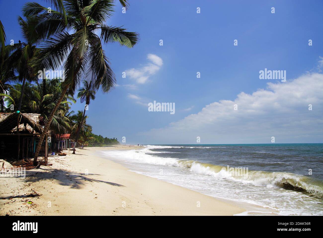 Seascape of the Caribbean Coast in Colombia, South America Stock Photo ...