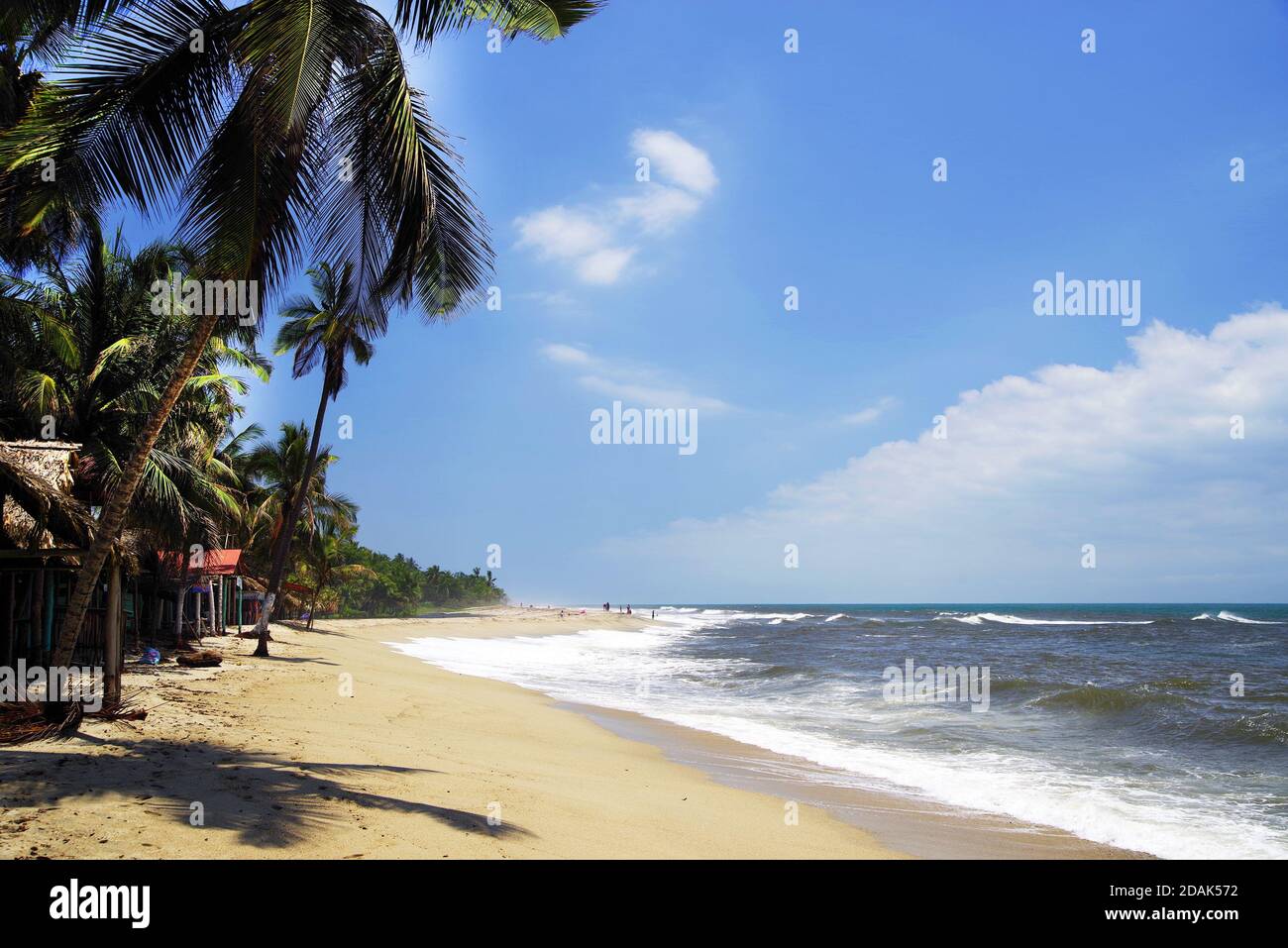 Seascape of the Caribbean Coast in Colombia, South America Stock Photo ...