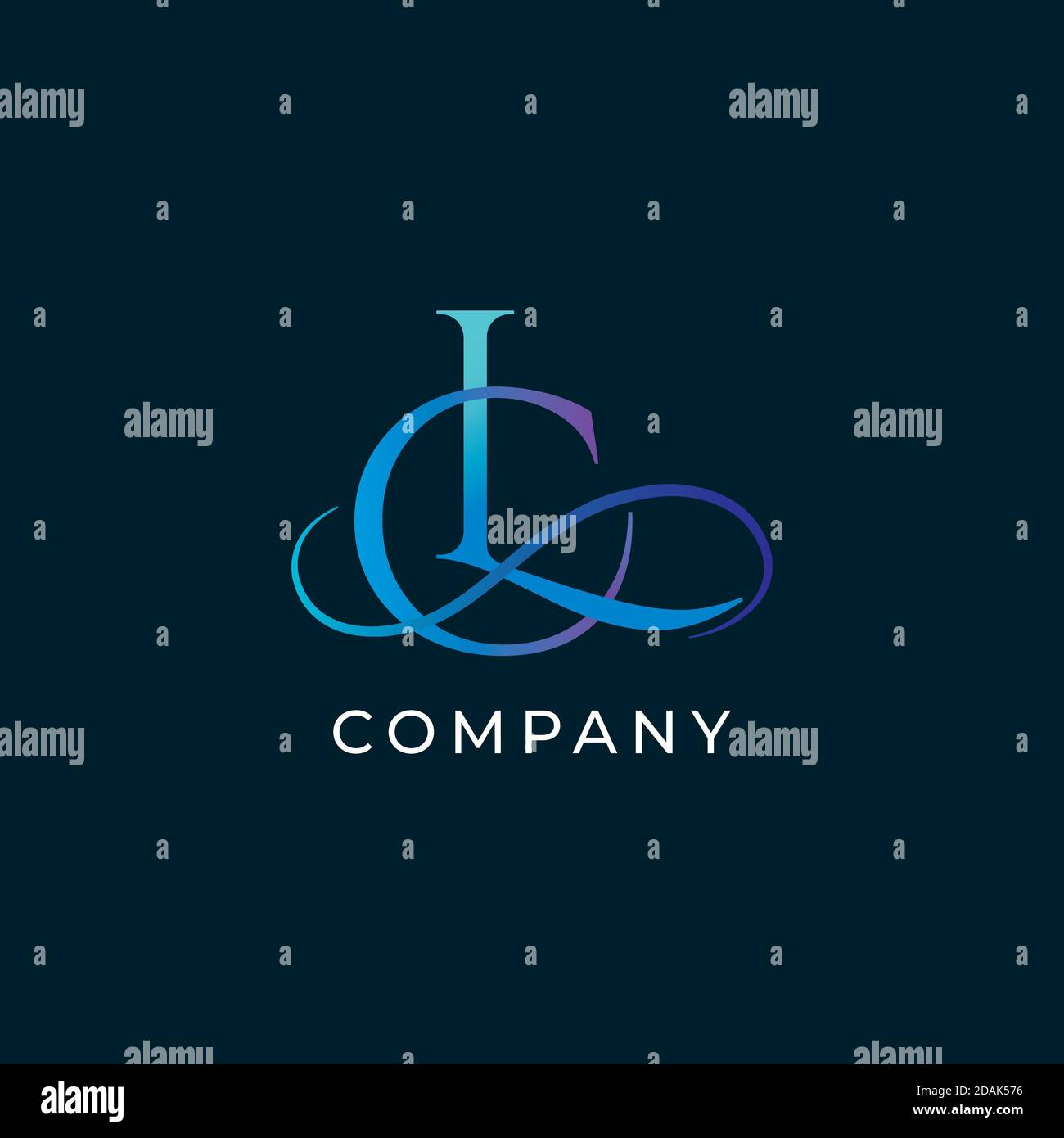 L, C letters vector logo. L,C letters emblem. Vector Stock Vector Image ...