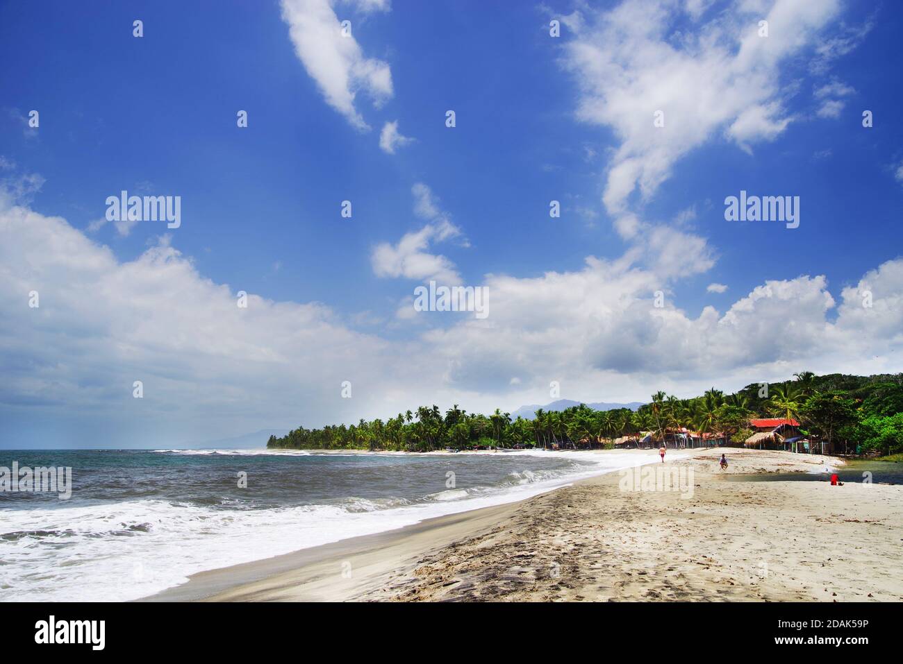 Seascape of the Caribbean Coast in Colombia, South America Stock Photo ...