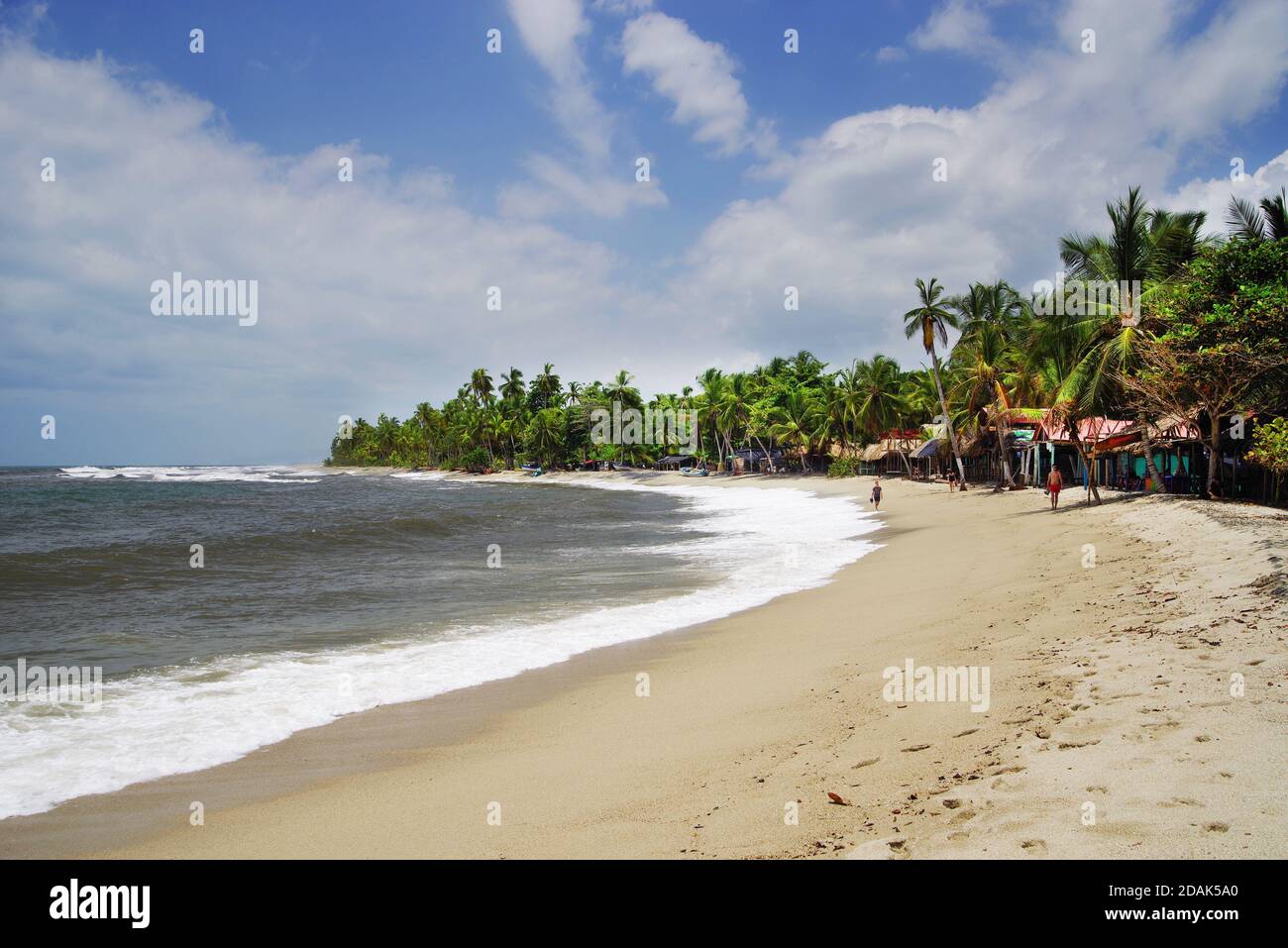Seascape of the Caribbean Coast in Colombia, South America Stock Photo ...