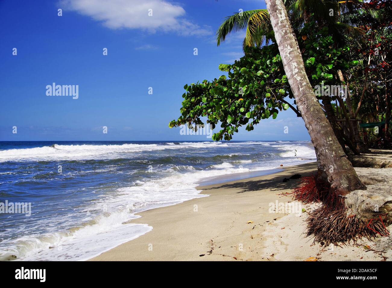 Seascape of the Caribbean Coast in Colombia, South America Stock Photo ...