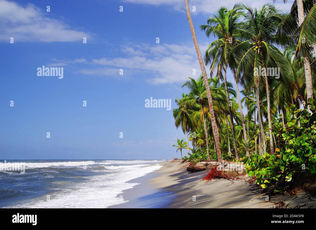 Seascape of the Caribbean Coast in Colombia, South America Stock Photo ...