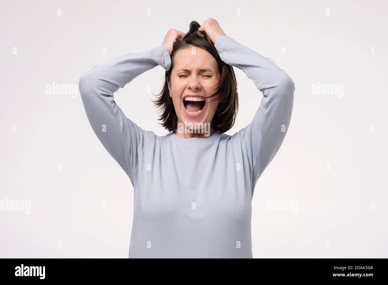 Frustration Shouting Female High Resolution Stock Photography and ...