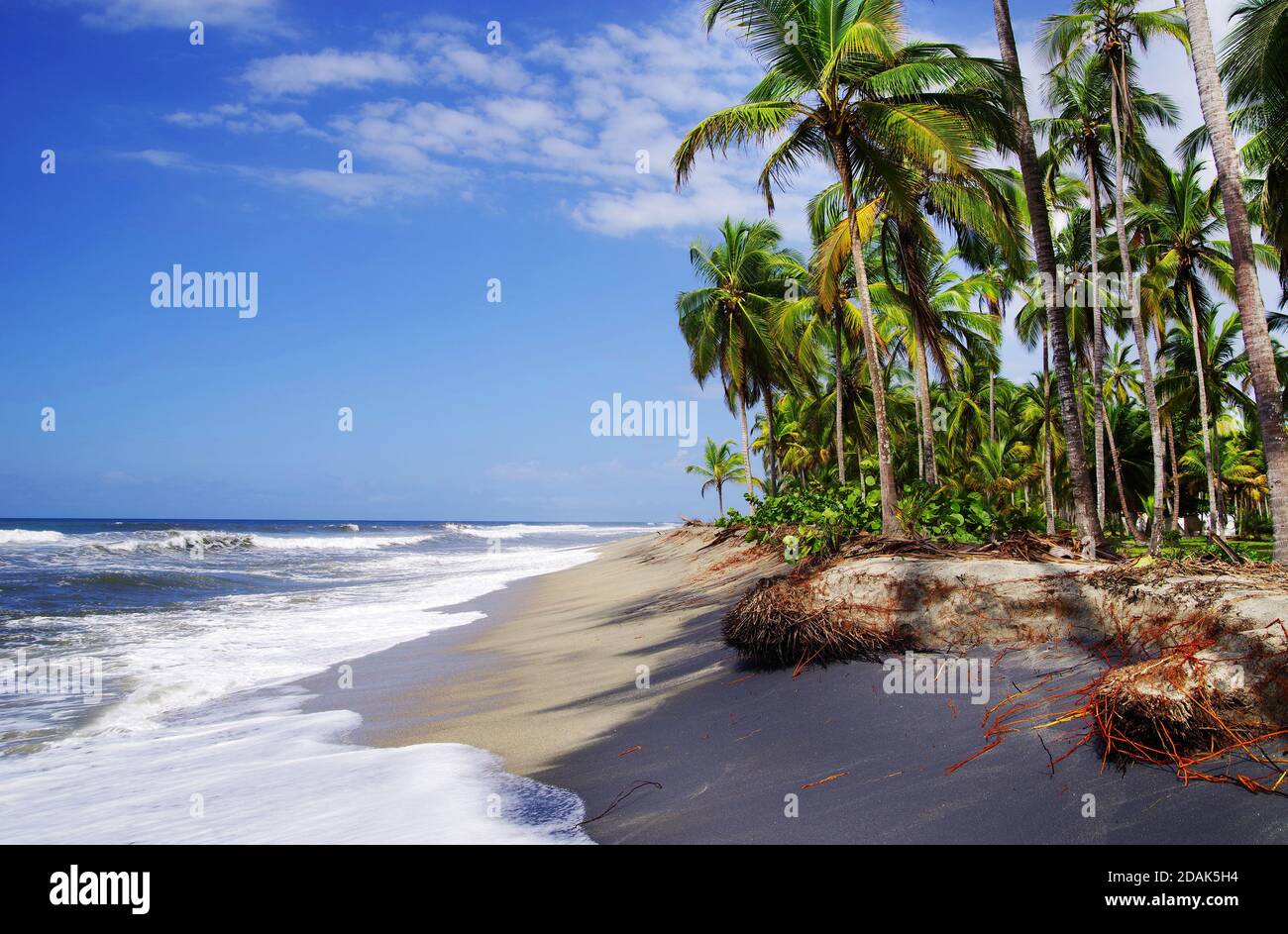 Seascape of the Caribbean Coast in Colombia, South America Stock Photo ...