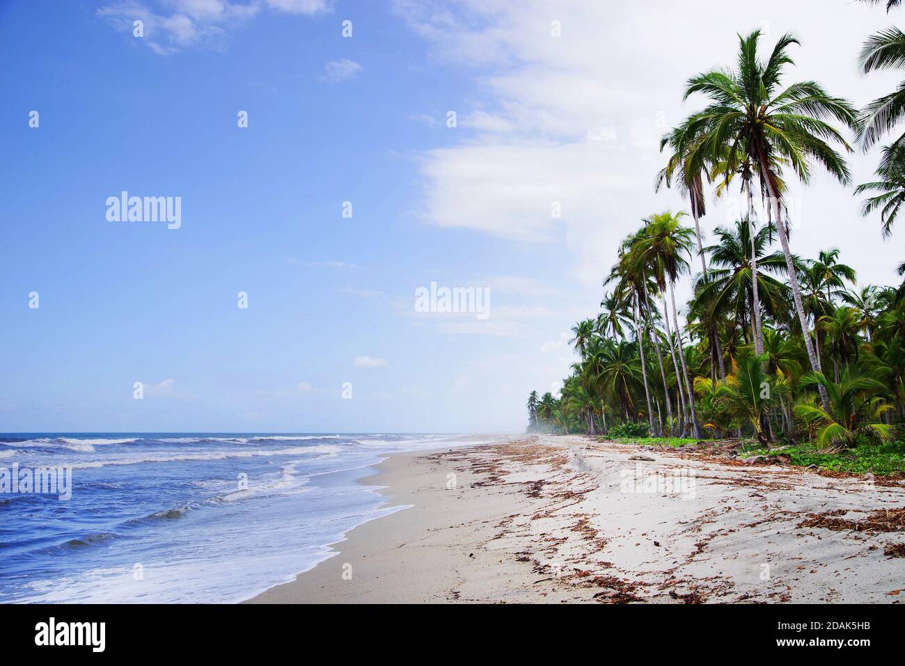Seascape of the Caribbean Coast in Colombia, South America Stock Photo ...