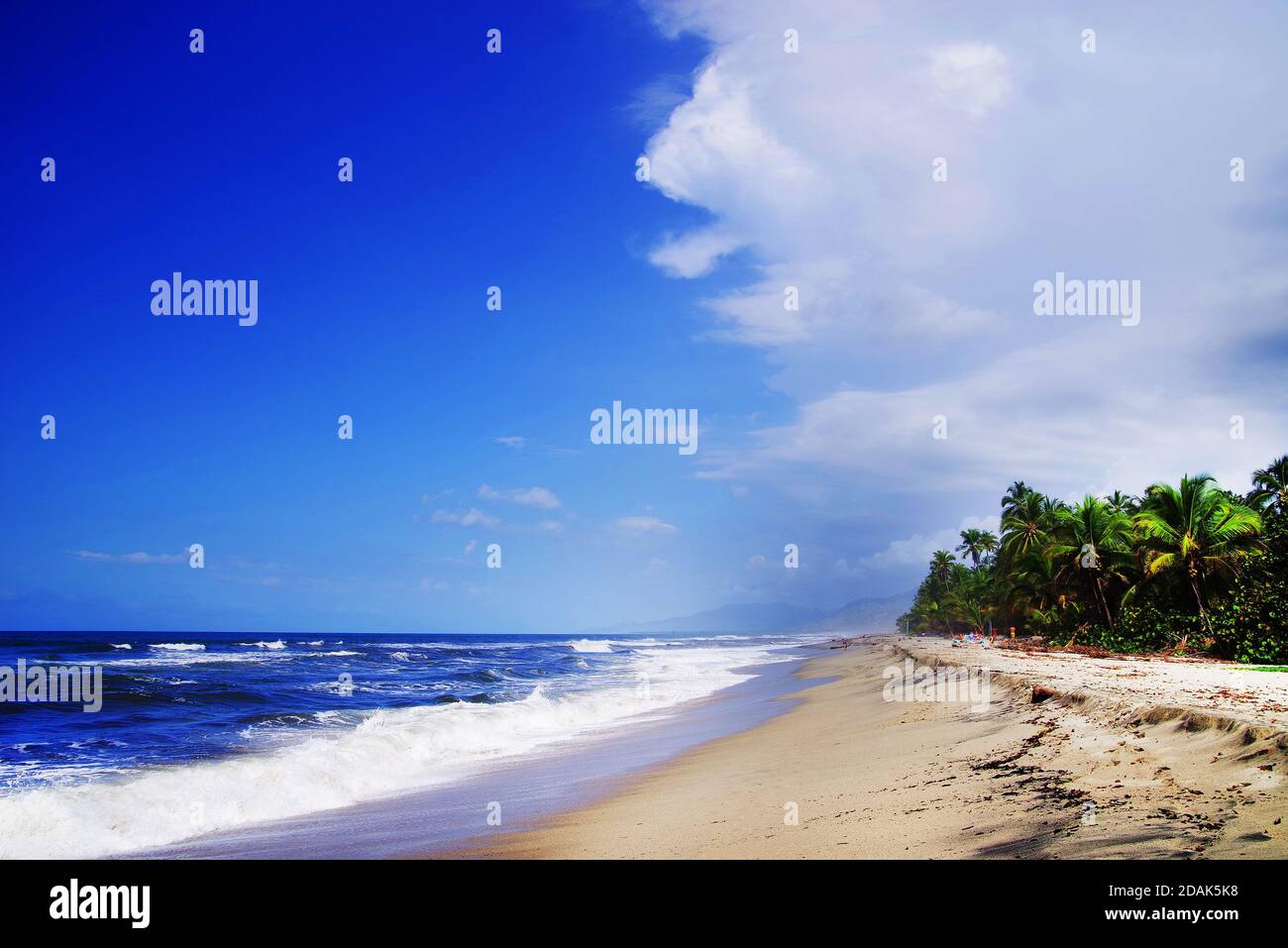 Seascape of the Caribbean Coast in Colombia, South America Stock Photo ...