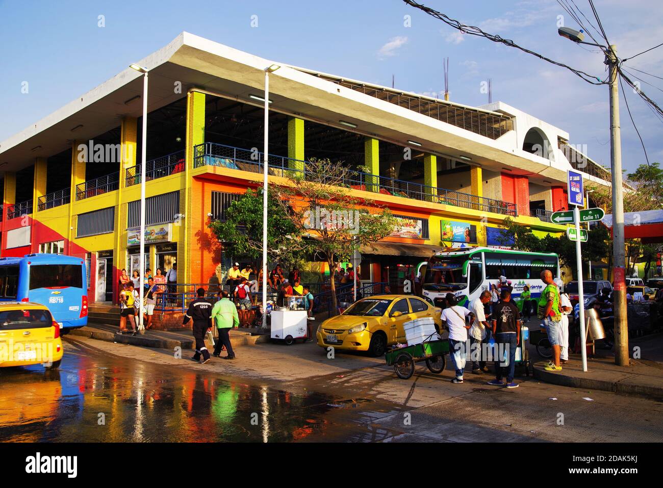 Street life in Santa Marta, Colombia, South America Stock Photo - Alamy
