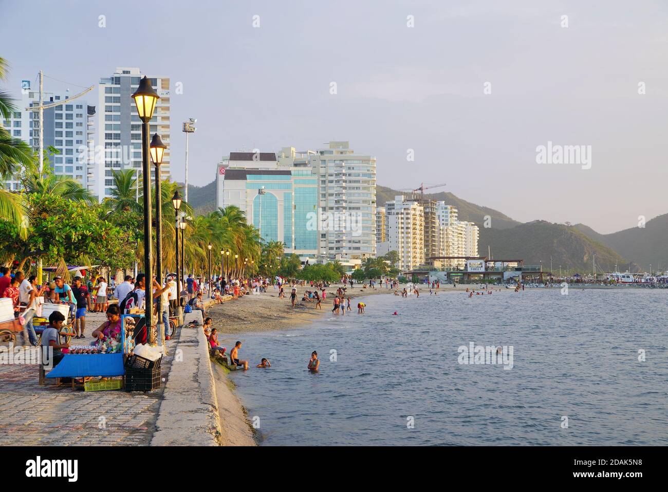 Street life in Santa Marta, Colombia, South America Stock Photo - Alamy