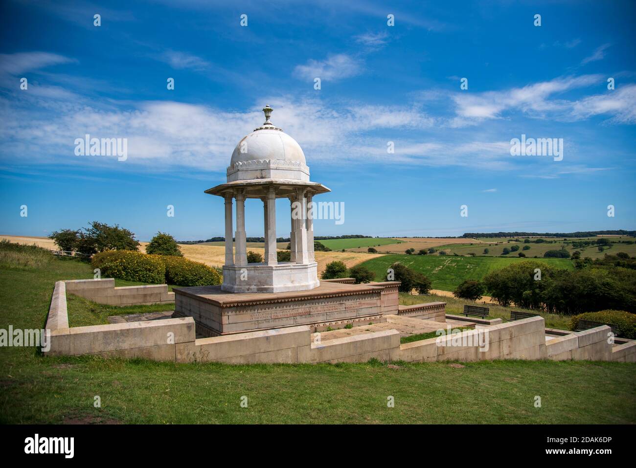 The Chattri memorial, South Downs above Patcham in Brighton. Taken on a ...