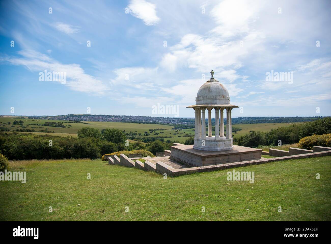 The Chattri memorial, South Downs above Patcham in Brighton. Taken on a ...