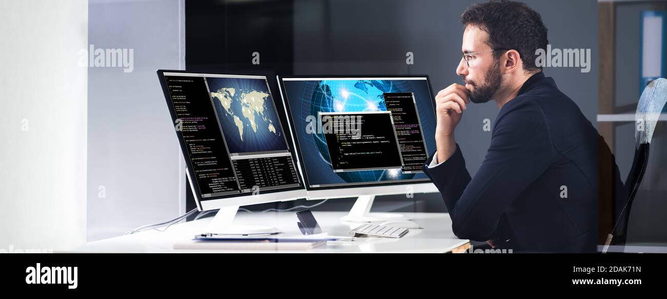 Home office computer screen hi-res stock photography and images - Alamy