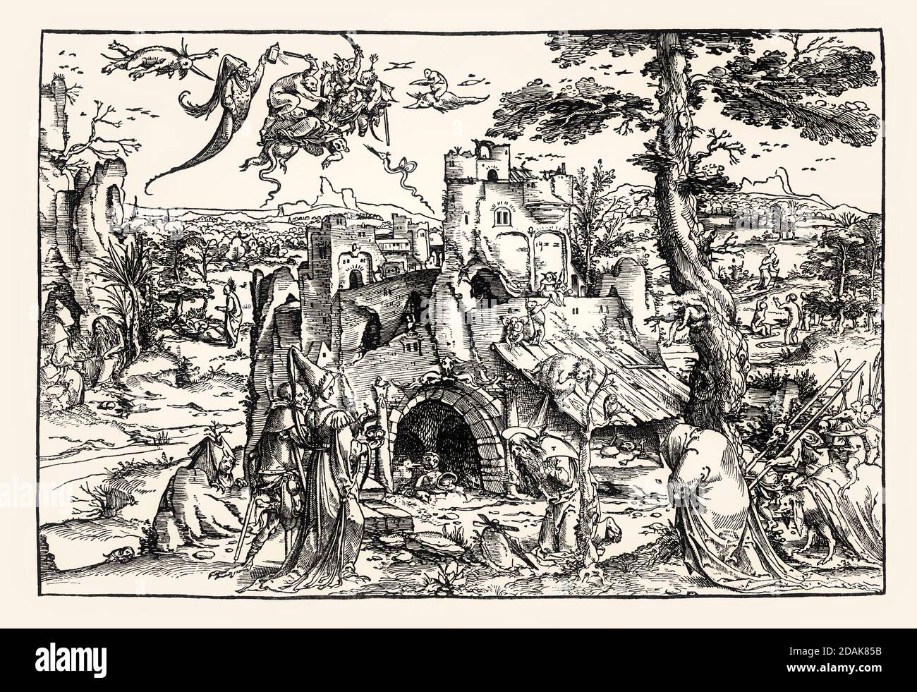 The Temptation of Saint Anthony, 16th century, by Hieronymus Bosch ...