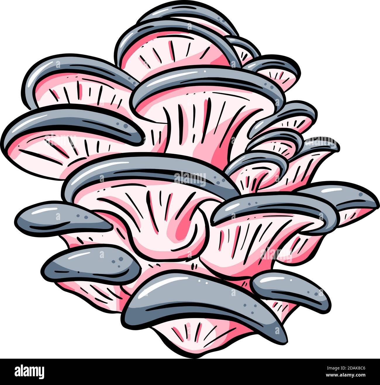 Fun Cartoon Mushroom Toadstool Character Vector Illustration Stock ...