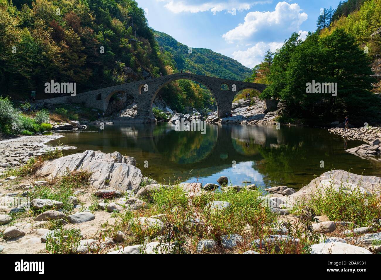 Devil's Bridge - an ancient stone bridge over the Arda River near ...