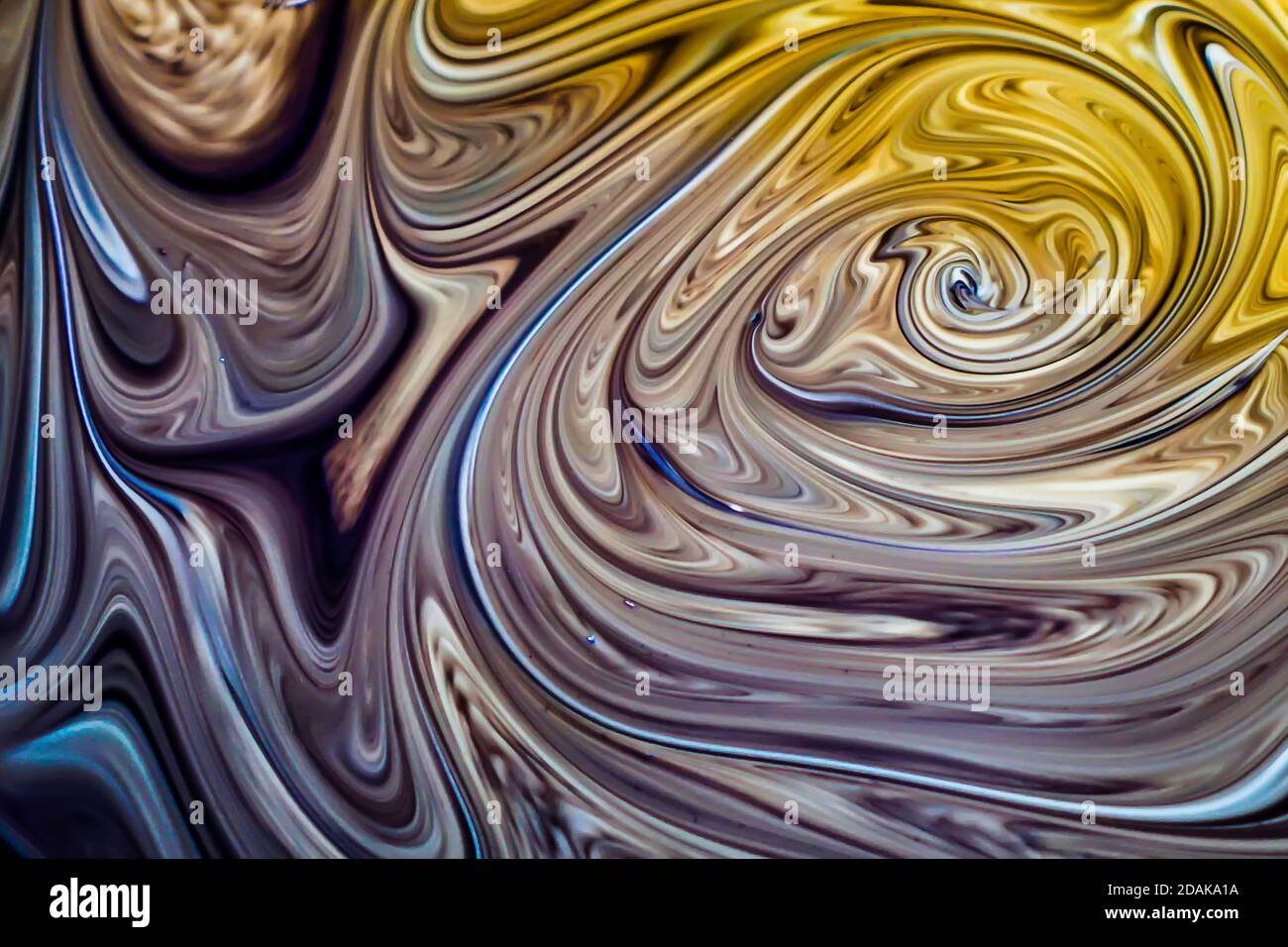 Engine oil that has been changed and mixed with water creates beautiful ...