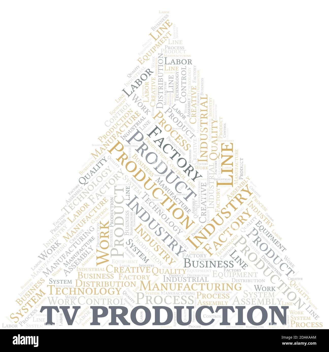 Tv Production word cloud create with the text only Stock Vector Image ...