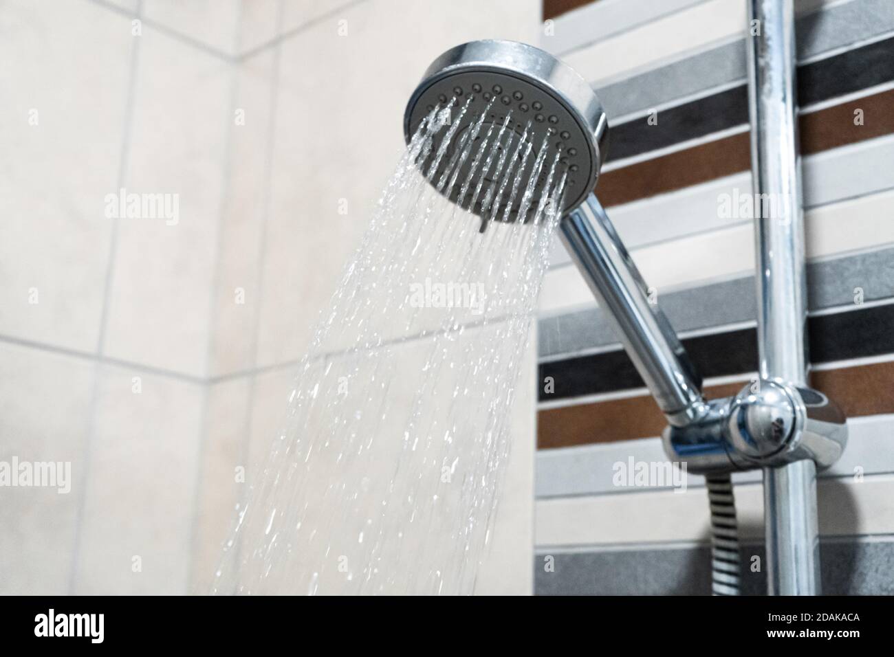 Shower head. Shower room. Plumbing close up Stock Photo - Alamy