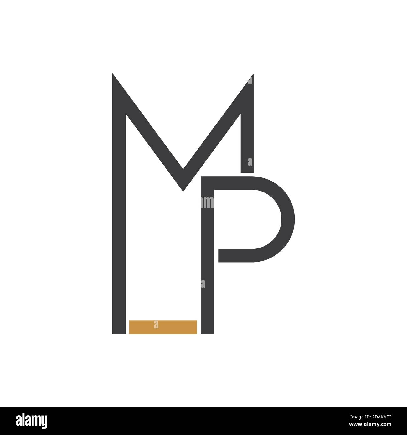 Initial letter mp logo or pm logo vector design template Stock Vector ...