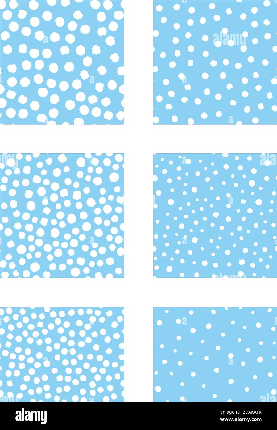 Snowfall pattern of white scattered brush dots. Seamless background ...