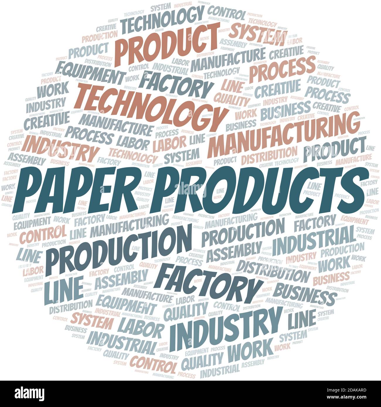 Paper products factory Stock Vector Images - Alamy