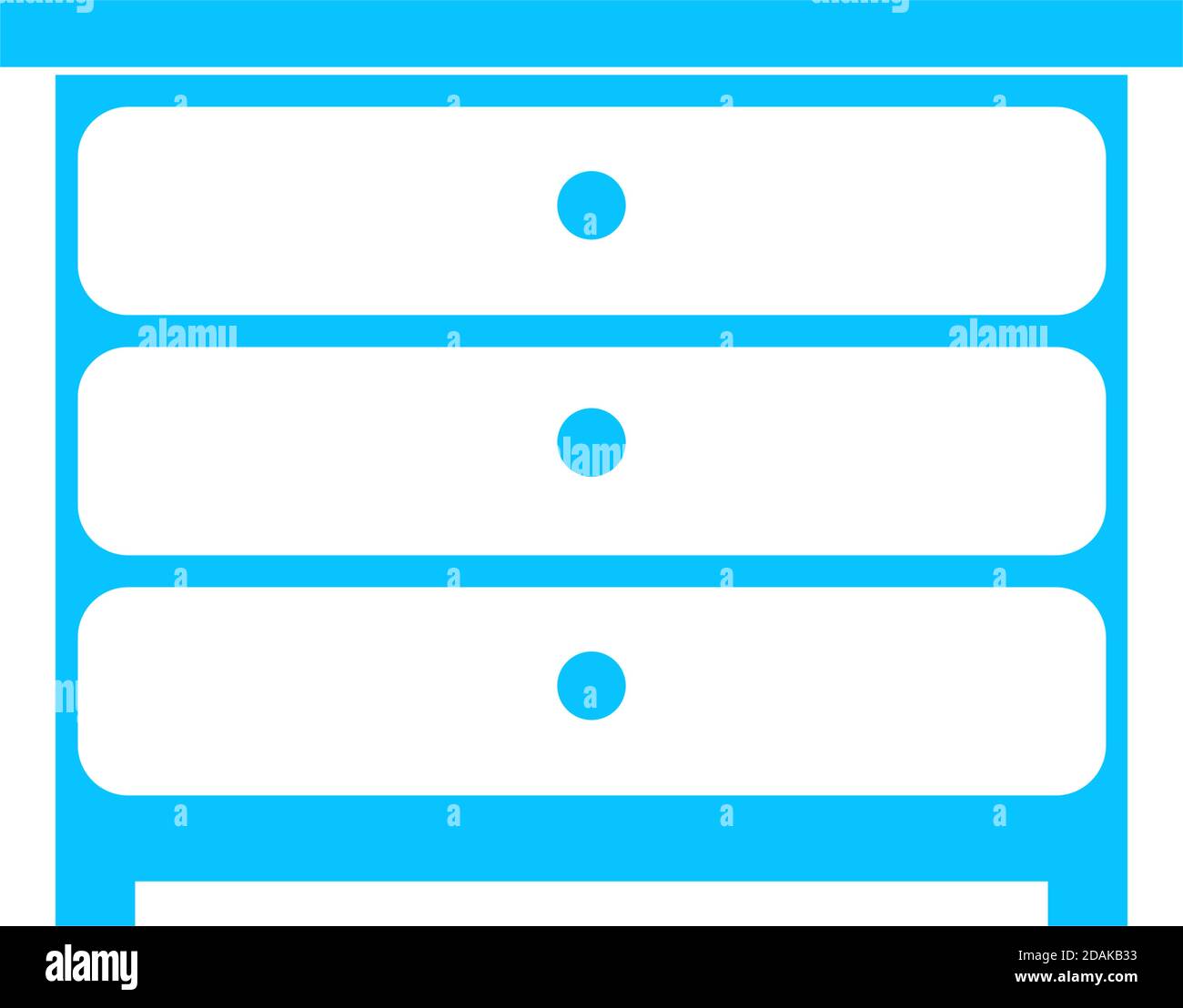 Commode icon flat. Blue pictogram on white background. Vector ...