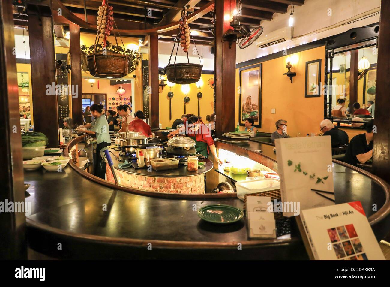 Inside a busy Vietnamese restaurant, Hoi An, Vietnam, Asia Stock Photo ...