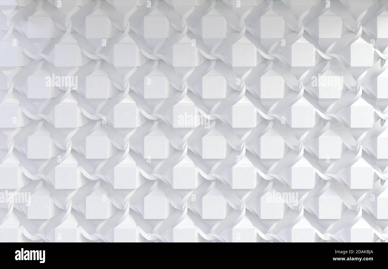 Abstract design Polygonal blank structure.White abstract background.3d ...