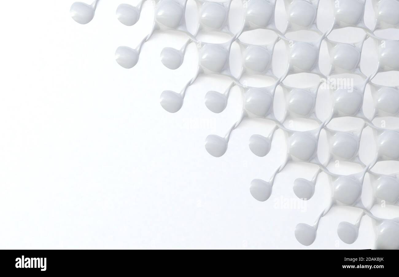 Abstract design Polygonal blank structure.White abstract background.3d ...