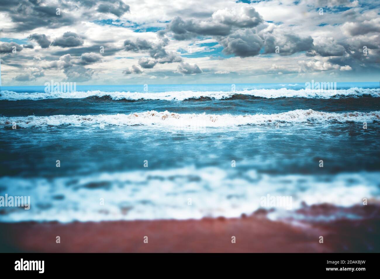 Beach background. Seascape and cloudy sky abstract design Stock Photo ...