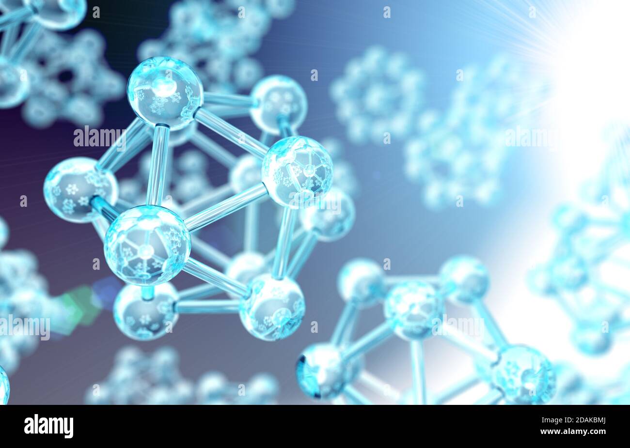 Molecule or atom design, Abstract structure for Science or chemical ...