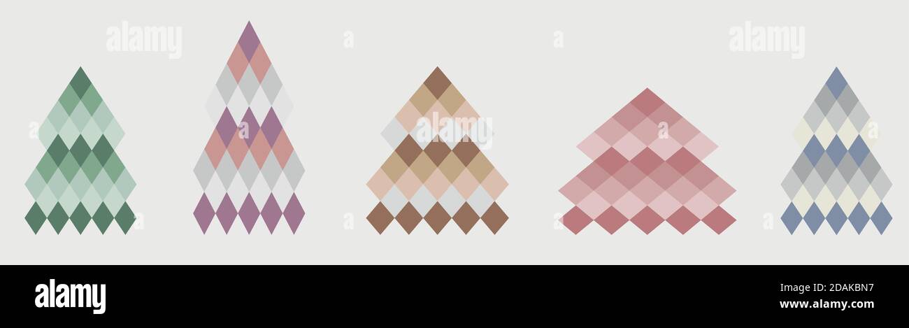 Multi tree vector set hi-res stock photography and images - Alamy