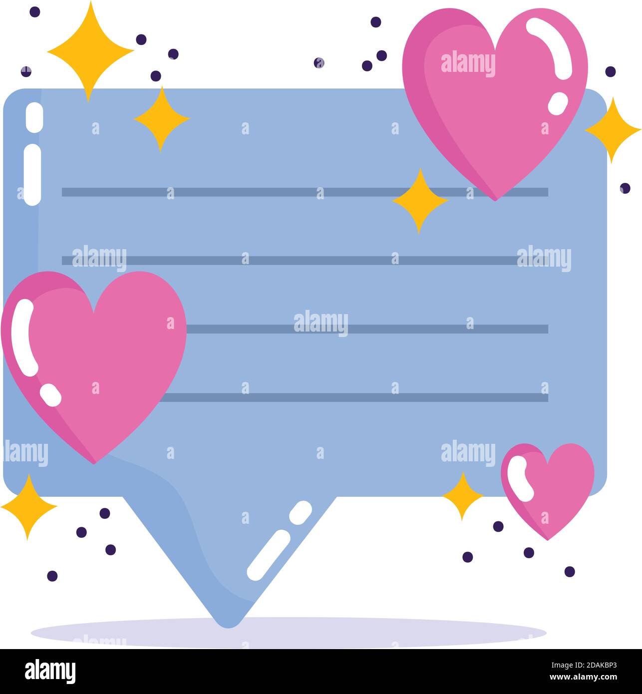 social media, speech bubble message sms in cartoon style vector ...