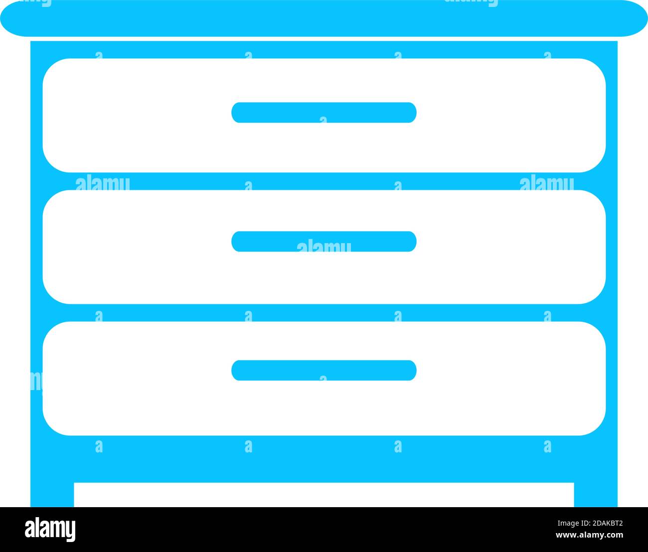 Furniture icon flat. Blue pictogram on white background. Vector ...