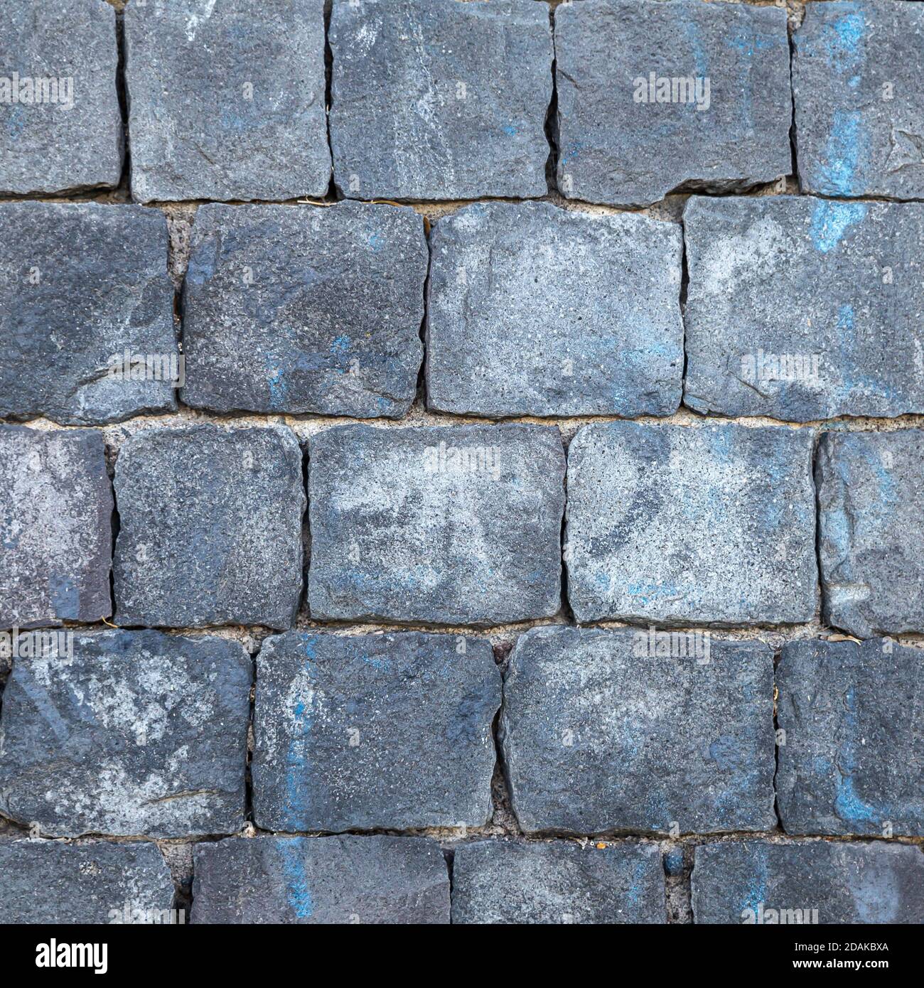 wall in blocks of volcanic stone. Ideal for backgrounds and textures ...