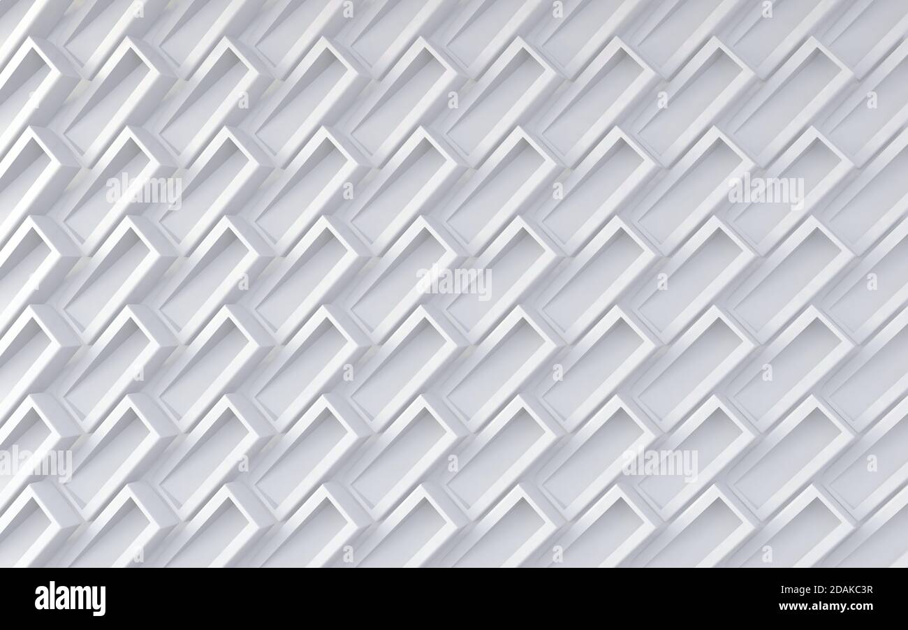 Abstract design Polygonal blank structure. White abstract background.3d ...