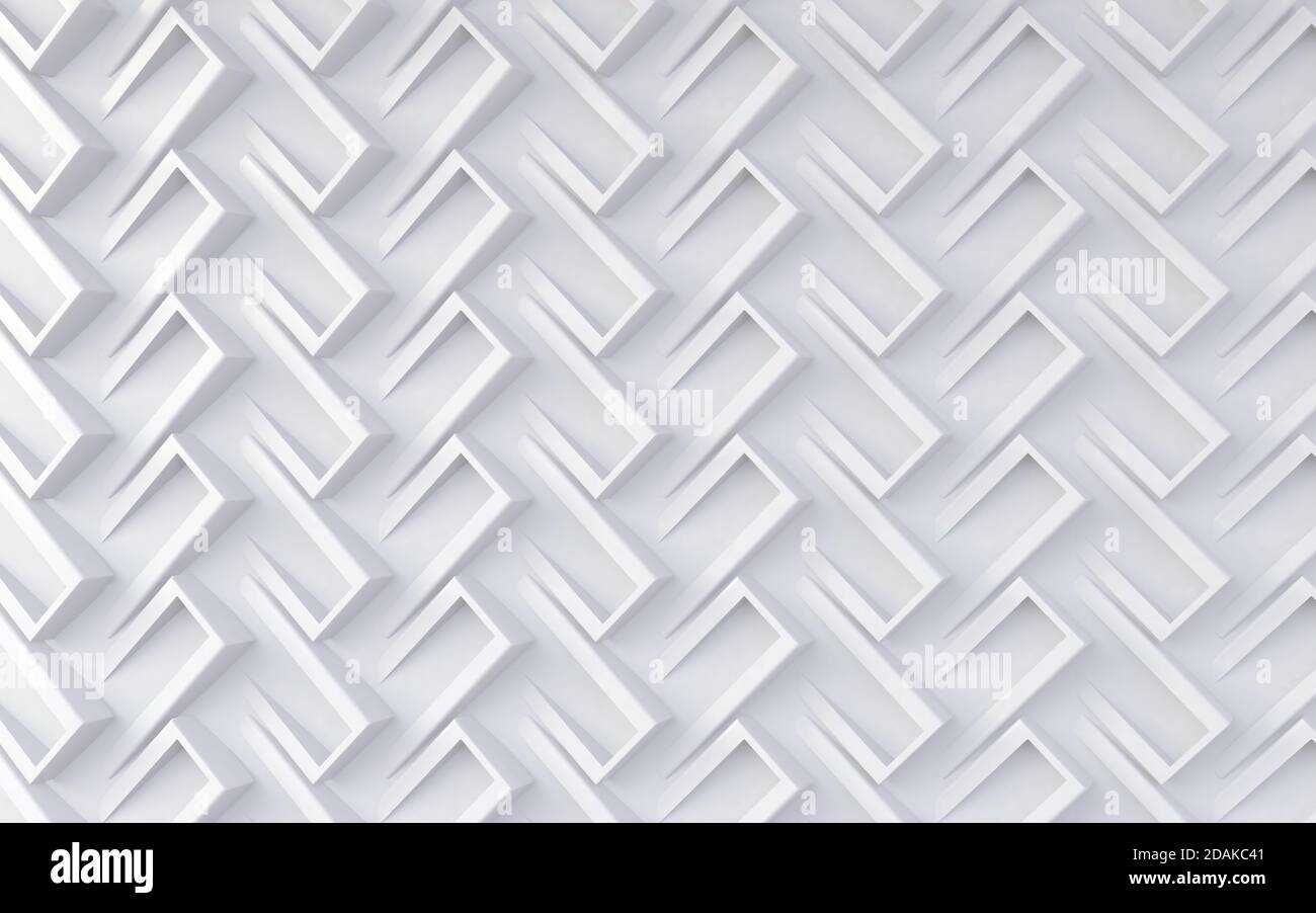 Abstract design Polygonal blank structure. White abstract background.3d ...