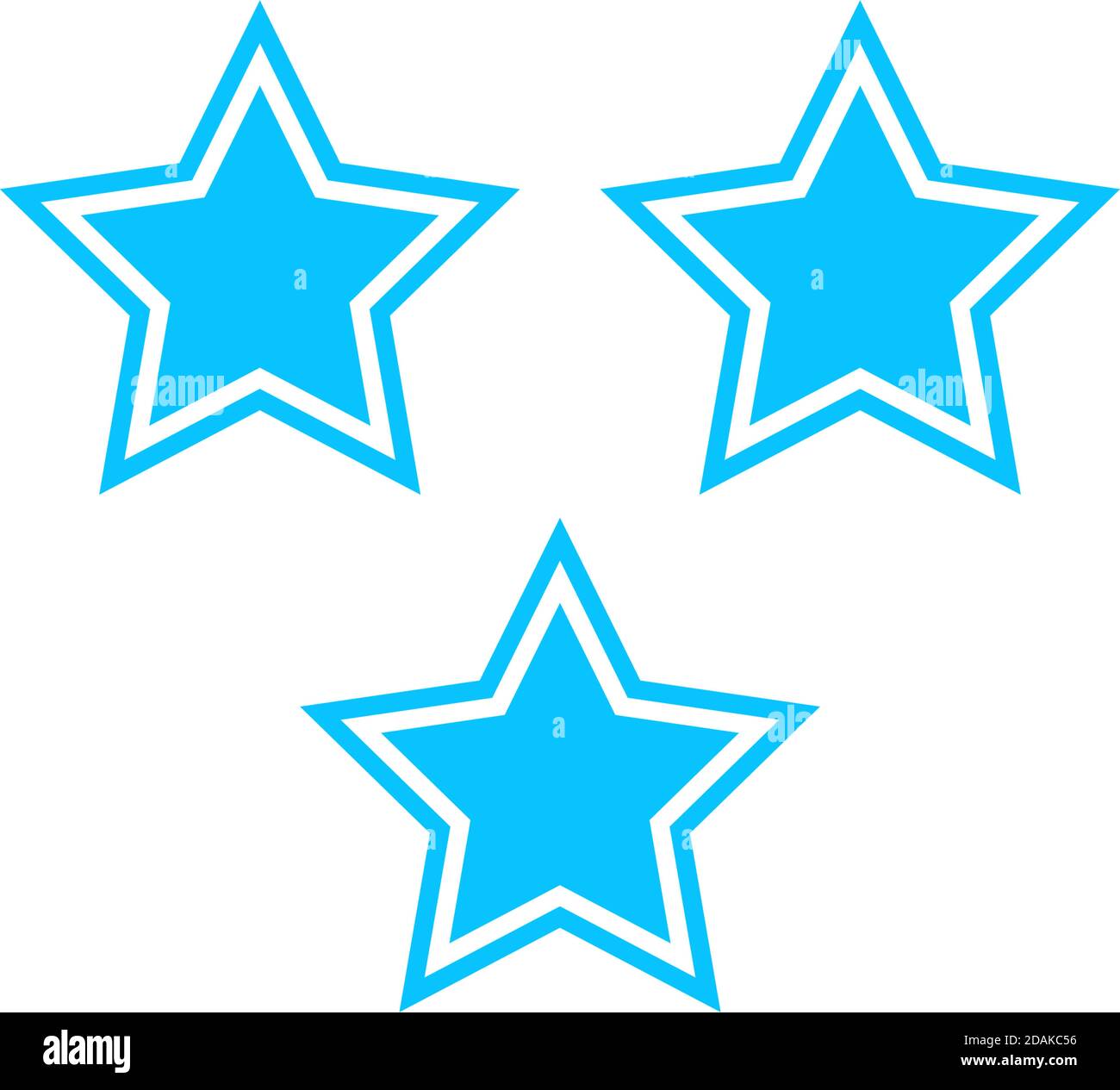 Star icon flat. Blue pictogram on white background. Vector illustration ...