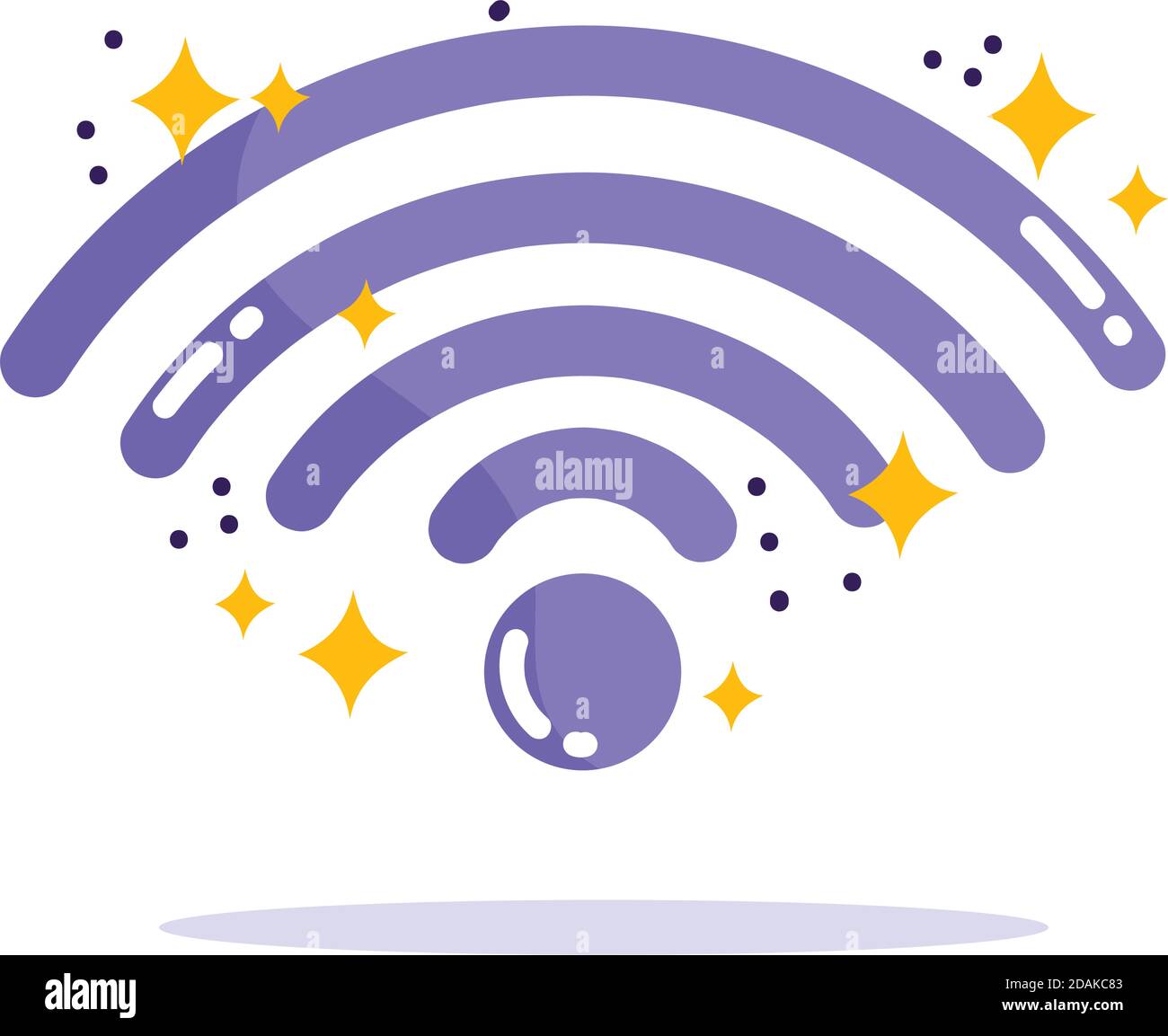 social media, internet wifi connection in cartoon style vector ...