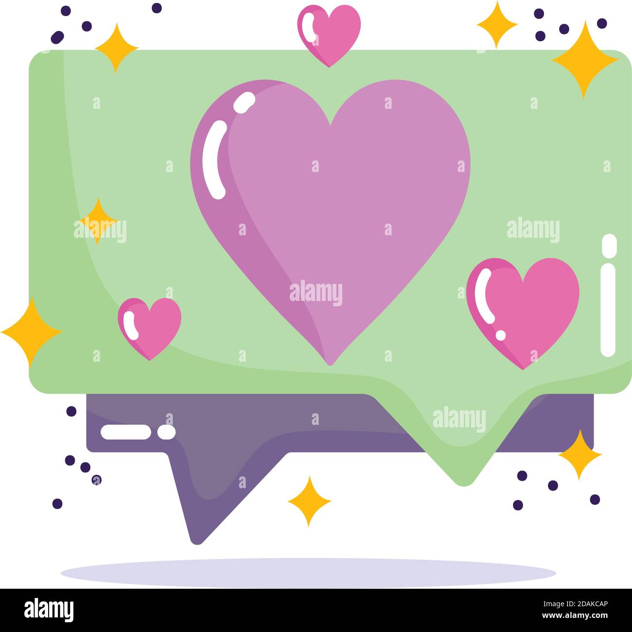 social media, message texting and chat bubbles in cartoon style vector ...